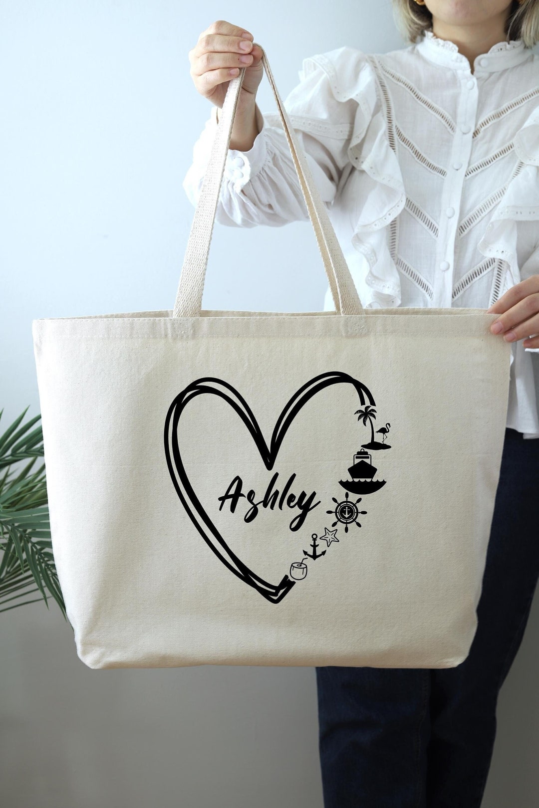 Custom Cruise Ship Tote Bag, Cruise Ship Bag, Personalized Cruise Trip ...