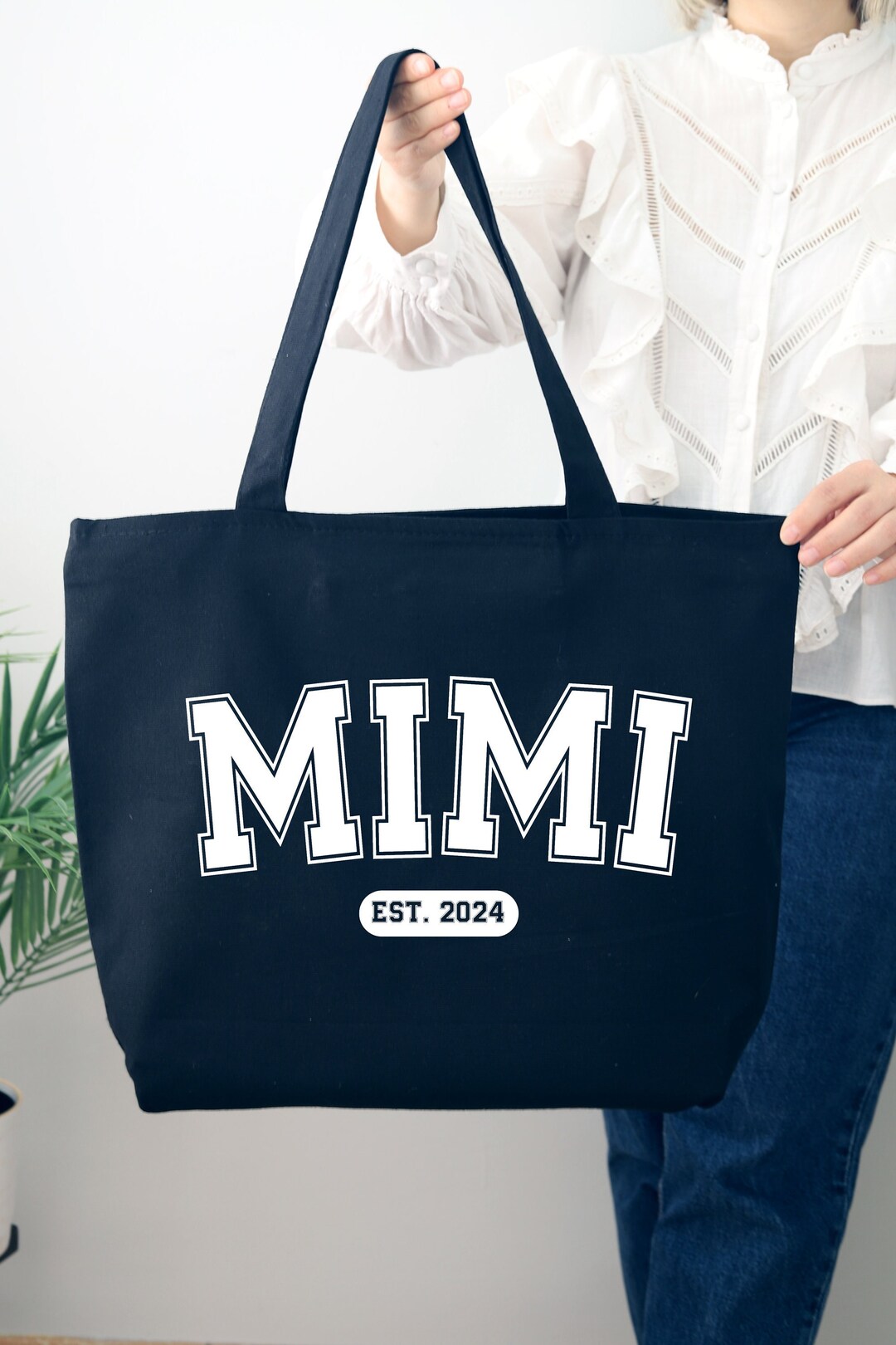 Mimi Tote Bag, Custom Mimi Tote Bag, Gifts for Mimi, Mimi Est Tote Bag ...