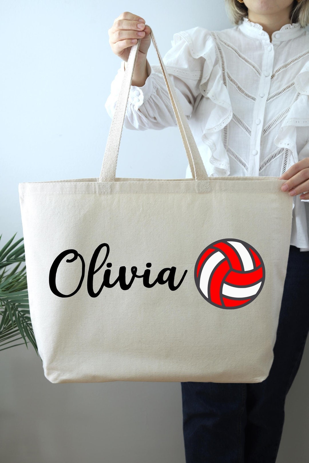 Custom Volleyball Tote Bag, Personalized Volleyball Coach Bag Gift ...