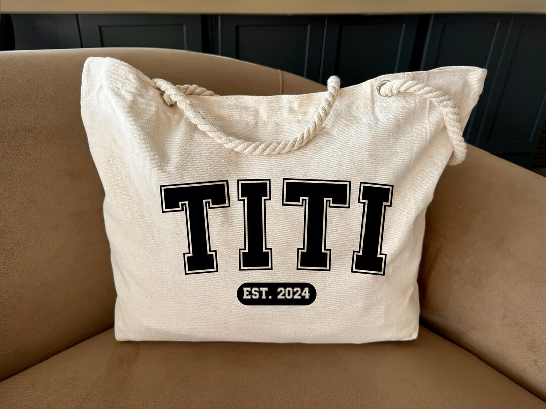 Custom Titi Tote Bag, Gifts for Titi, Titi Est Tote Bag, Personalized ...