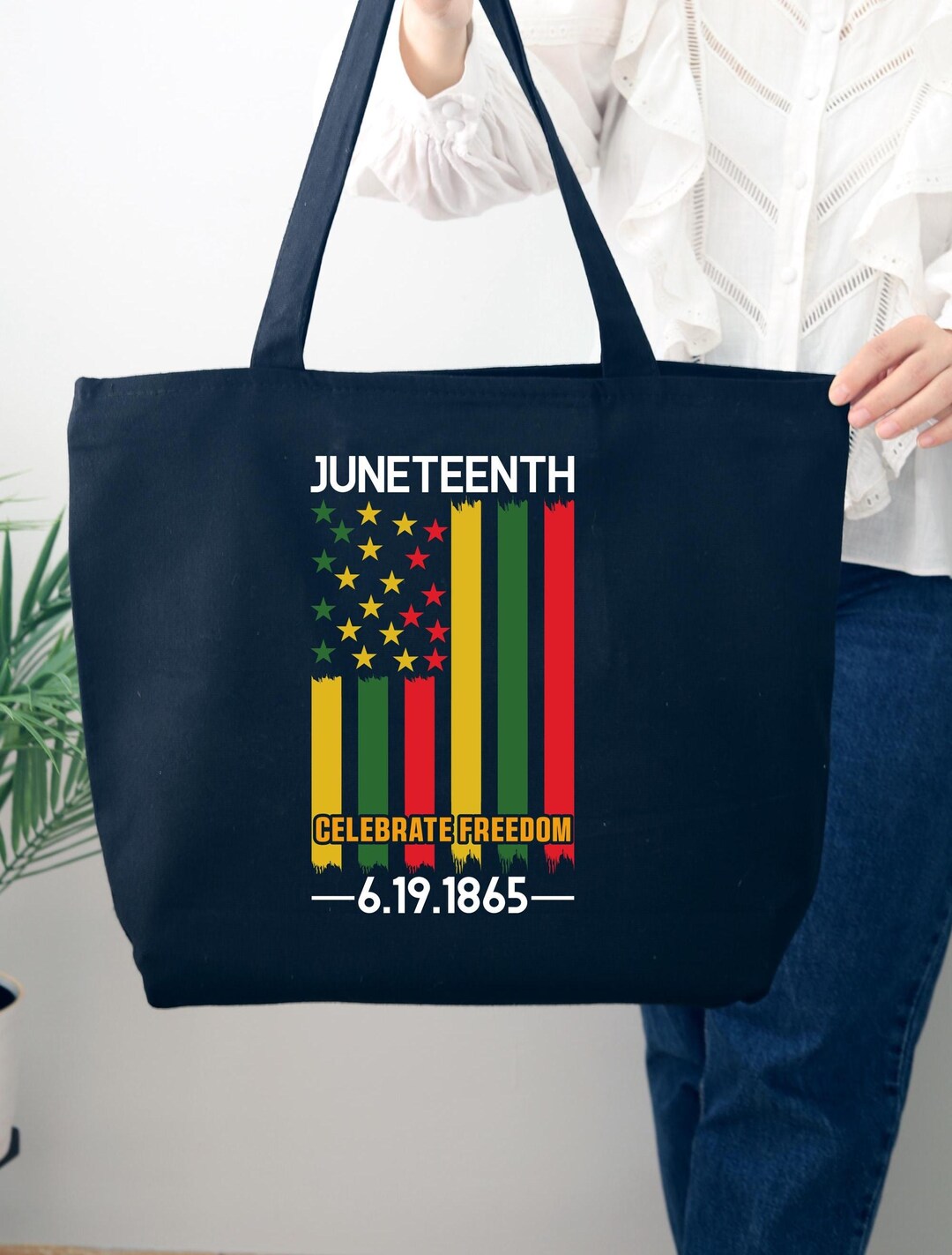 Juneteenth Tote Bag, Juneteenth Celebrating Black Freedom Bag, Black ...