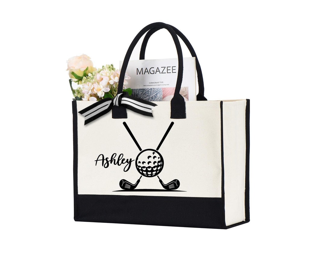 Custom Golf Tote Bag, Personalized Golfer Gift Bag, Golf Instructor ...