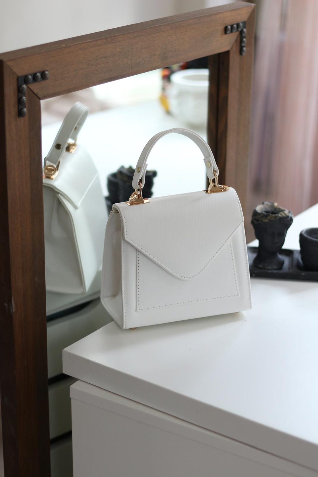 Mini Envelope Bag With Rigid Shape, Elegant Clutch & Crossbody Bag, 3 ...