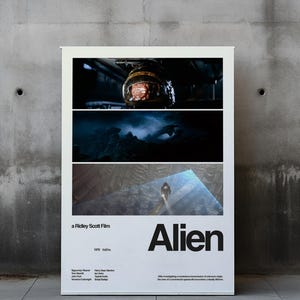 Alien, Movie Poster, Modern Movie Poster Print, Alien Poster Wall Decor ...