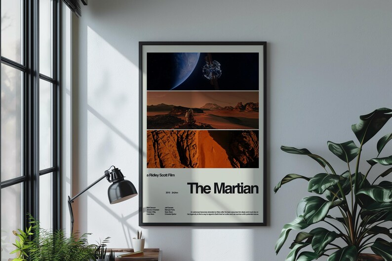 The Martian, the Martian Poster, Movie Poster, Modern Poster Print ...