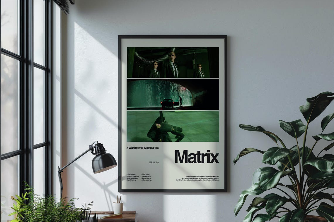 Matrix, Matrix Poster, Sci-fi Movie Wall Art, Matrix Trilogy Print ...