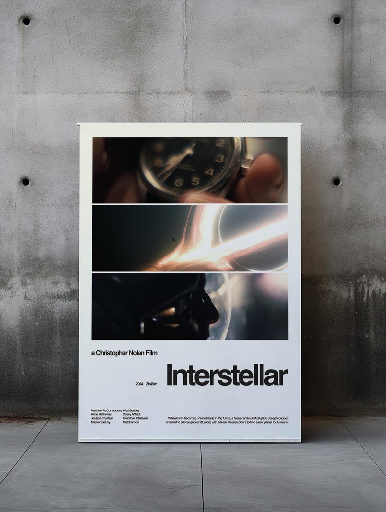 Interstellar, Interstellar Poster, Christopher Nolan Print, Sci-fi ...