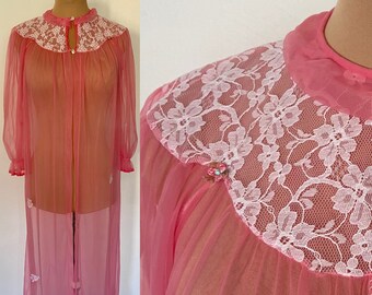 Sheer Peignoir - Etsy