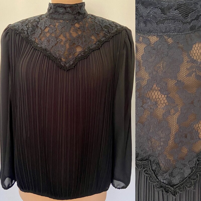 Black Victorian Blouse - Etsy