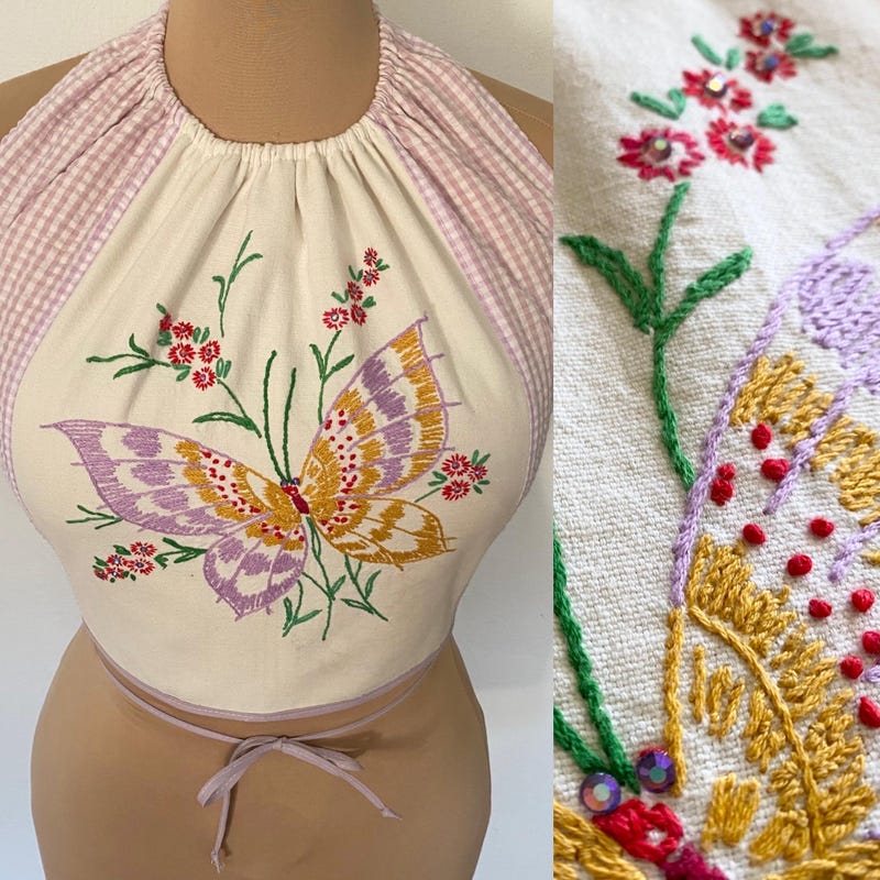 Butterfly Halter Top - Etsy