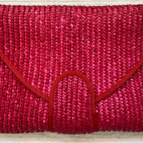 Woven Straw Purse - Etsy