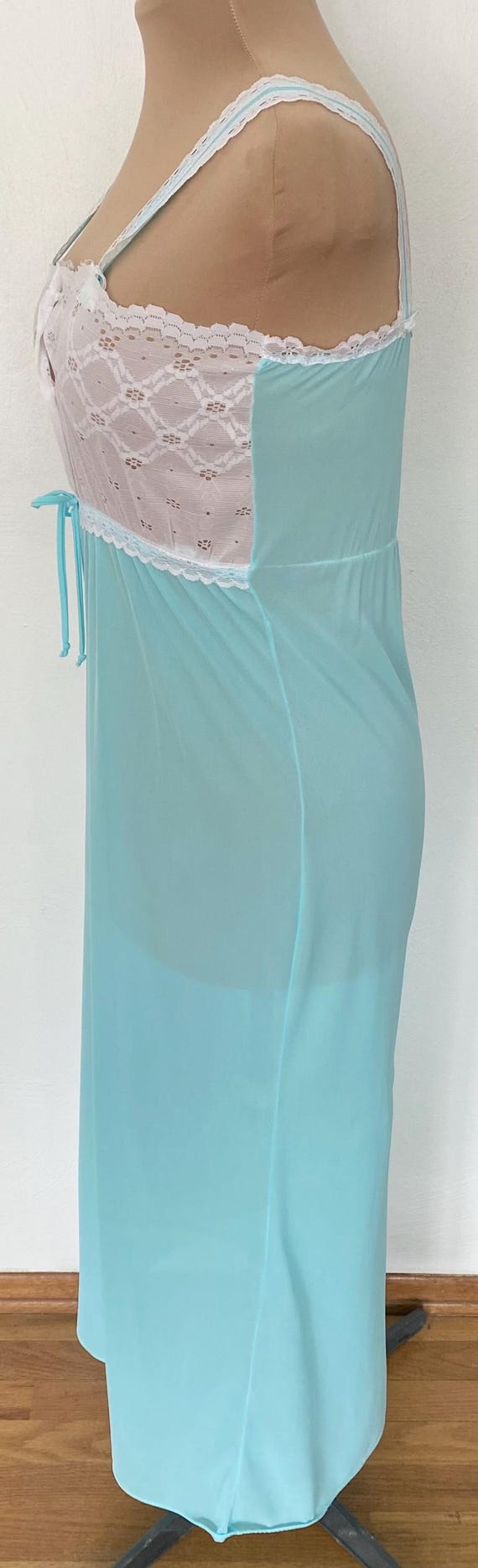 Vintage 60s Sheer Peignoir and Nightgown Set *Small* … - Gem