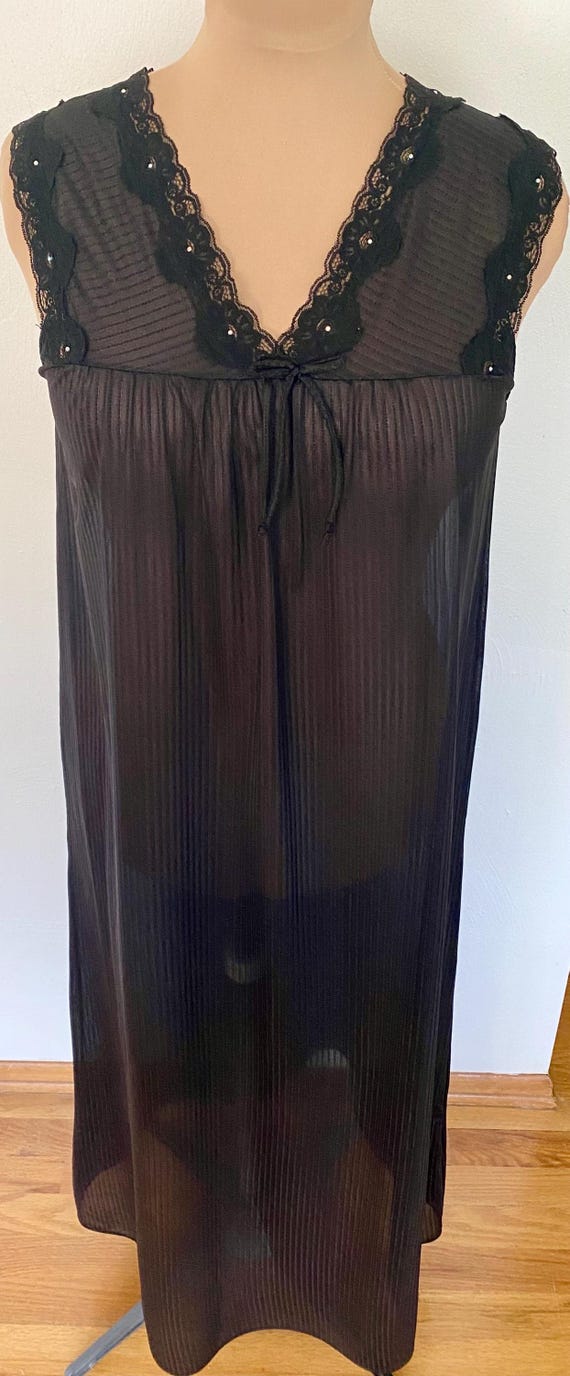 Vintage 60s Sheer Nylon Nightgown *Small* MONTGOMERY … - Gem