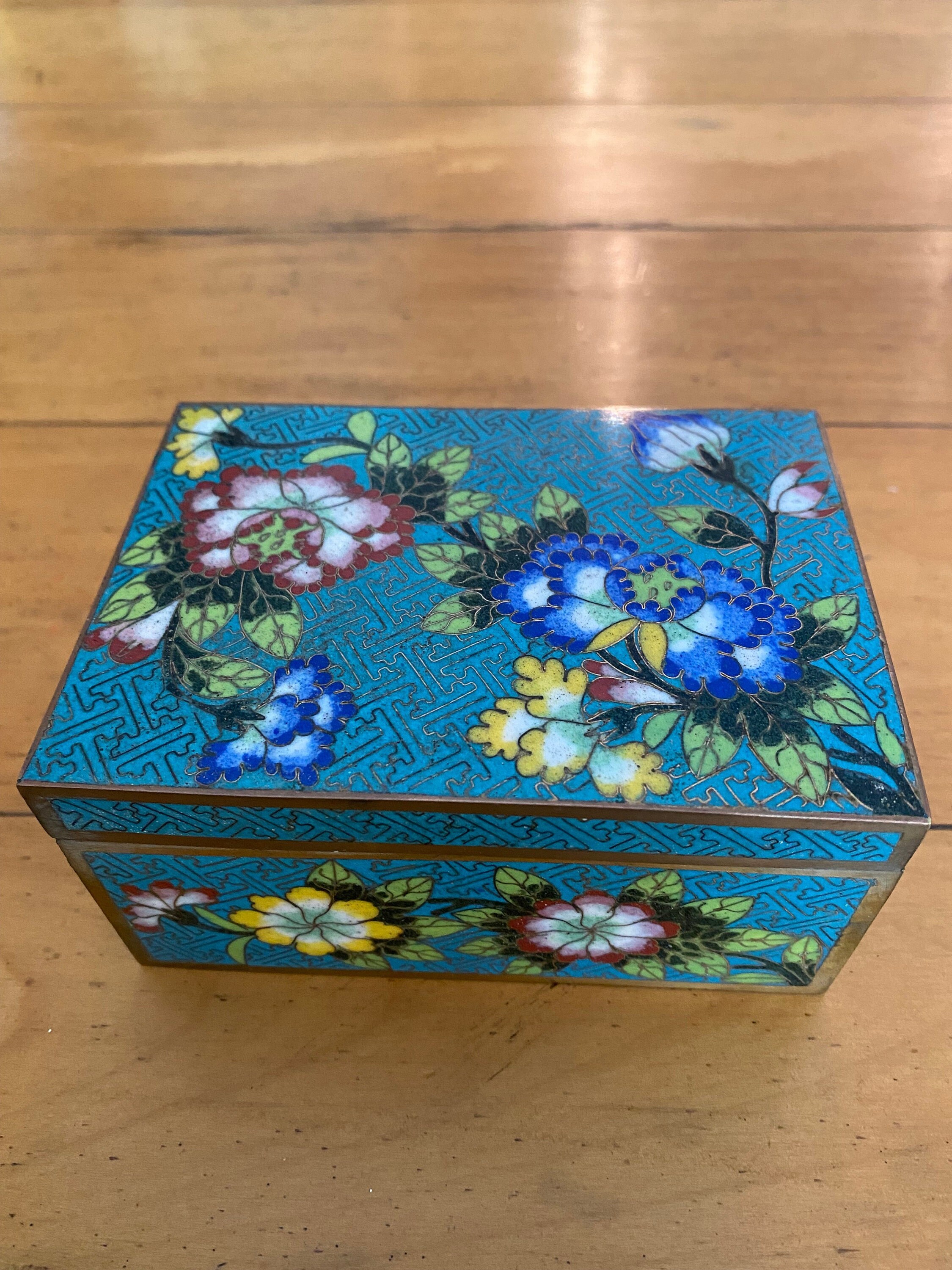 Vintage Cloisonne Box - Etsy