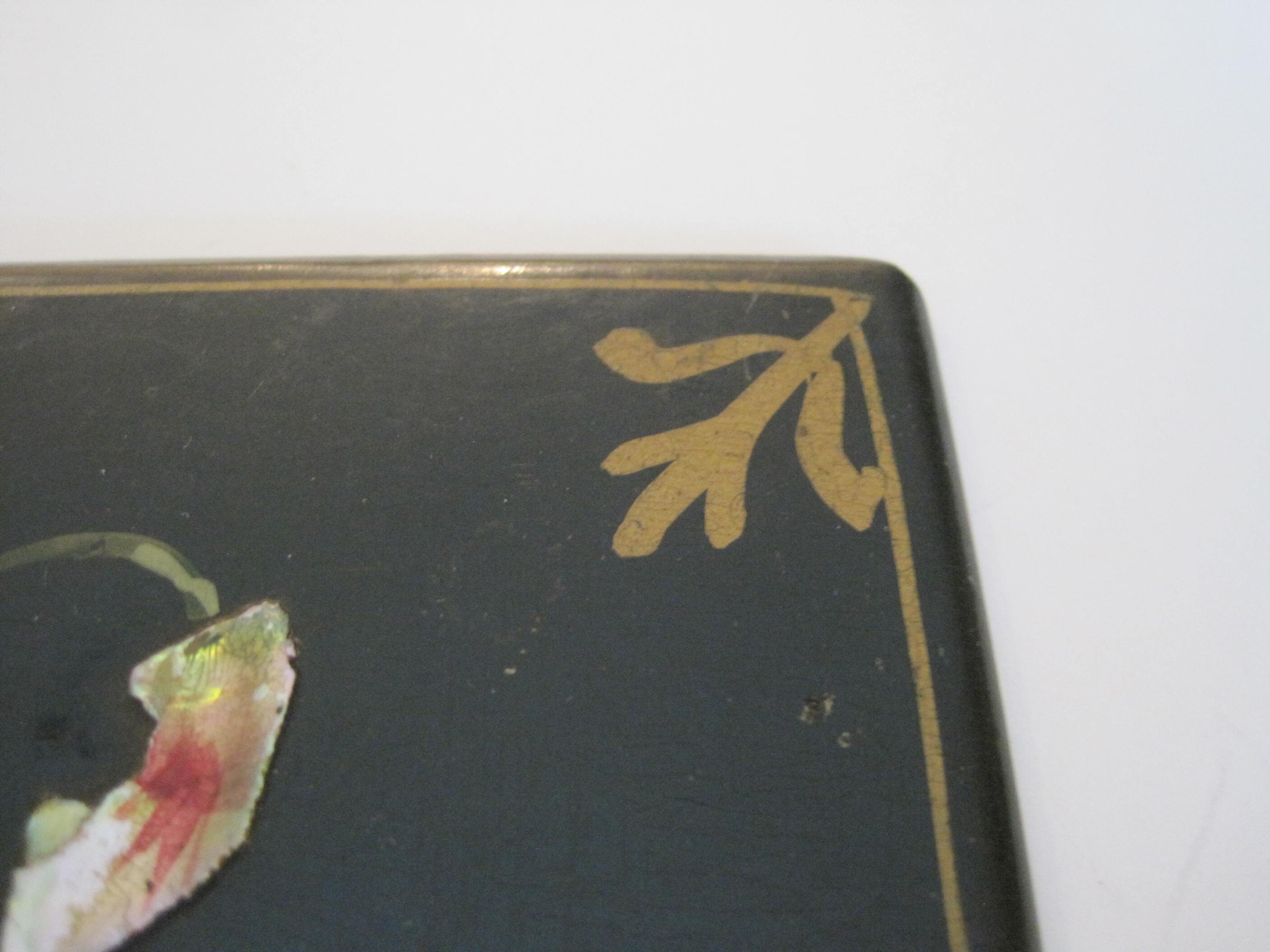 Antique Paper Mache Plaque - Etsy