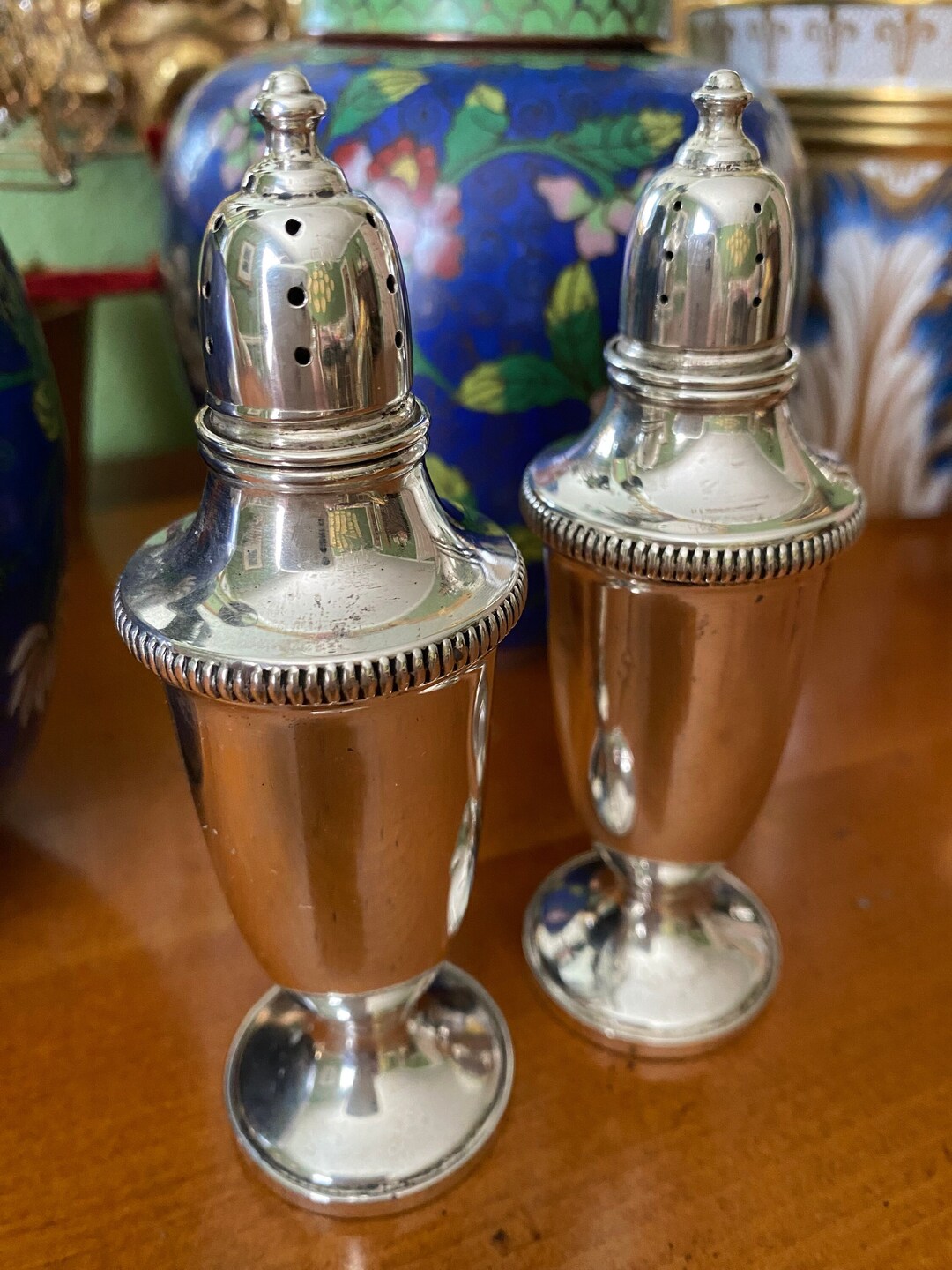 Vintage Fisher Sterling Salt and Pepper - Etsy