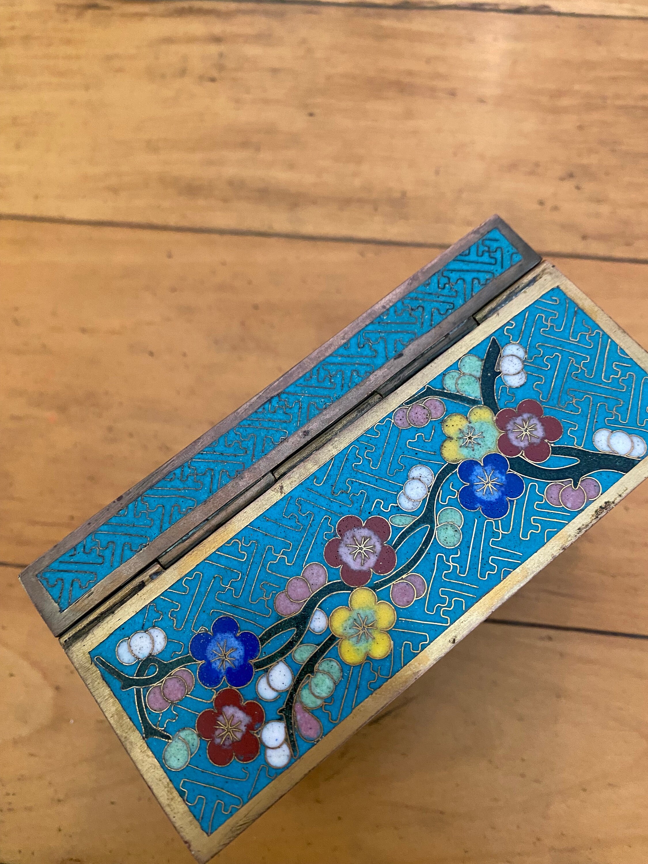 Vintage Cloisonne Box - Etsy