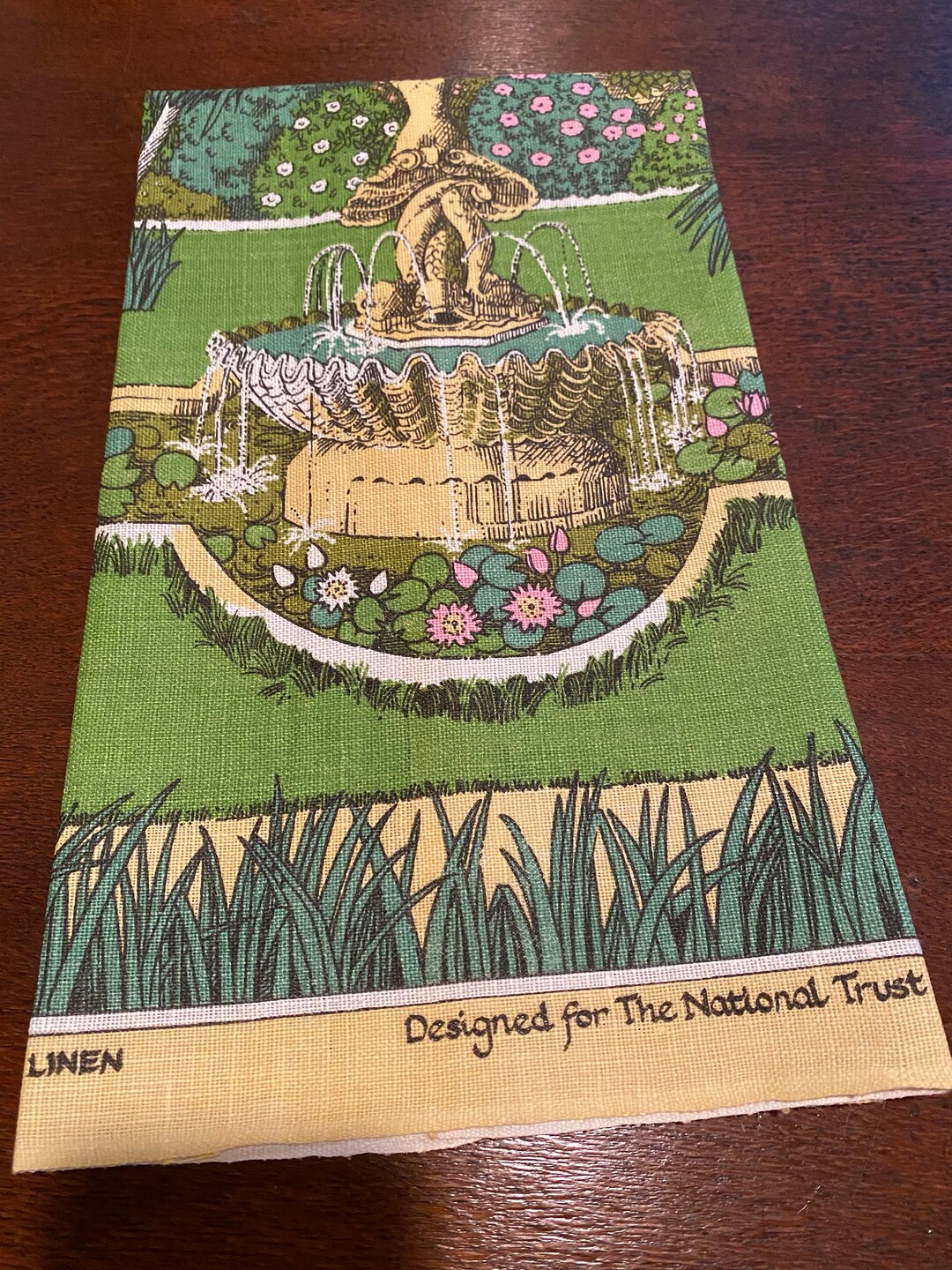 Vintage Pat Albeck Linen Tea Towel - Etsy