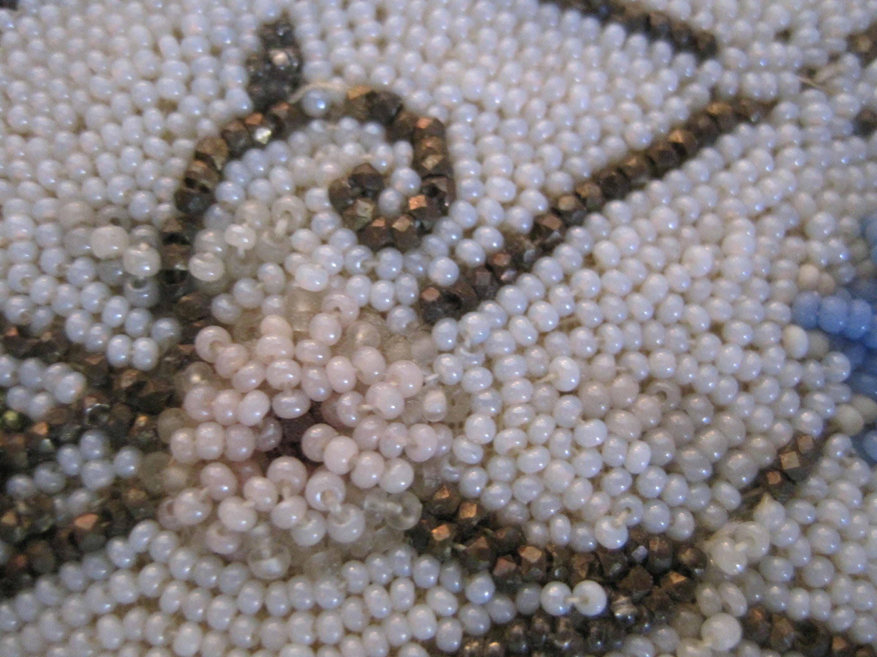 Vintage Micro Beaded Compact - Etsy