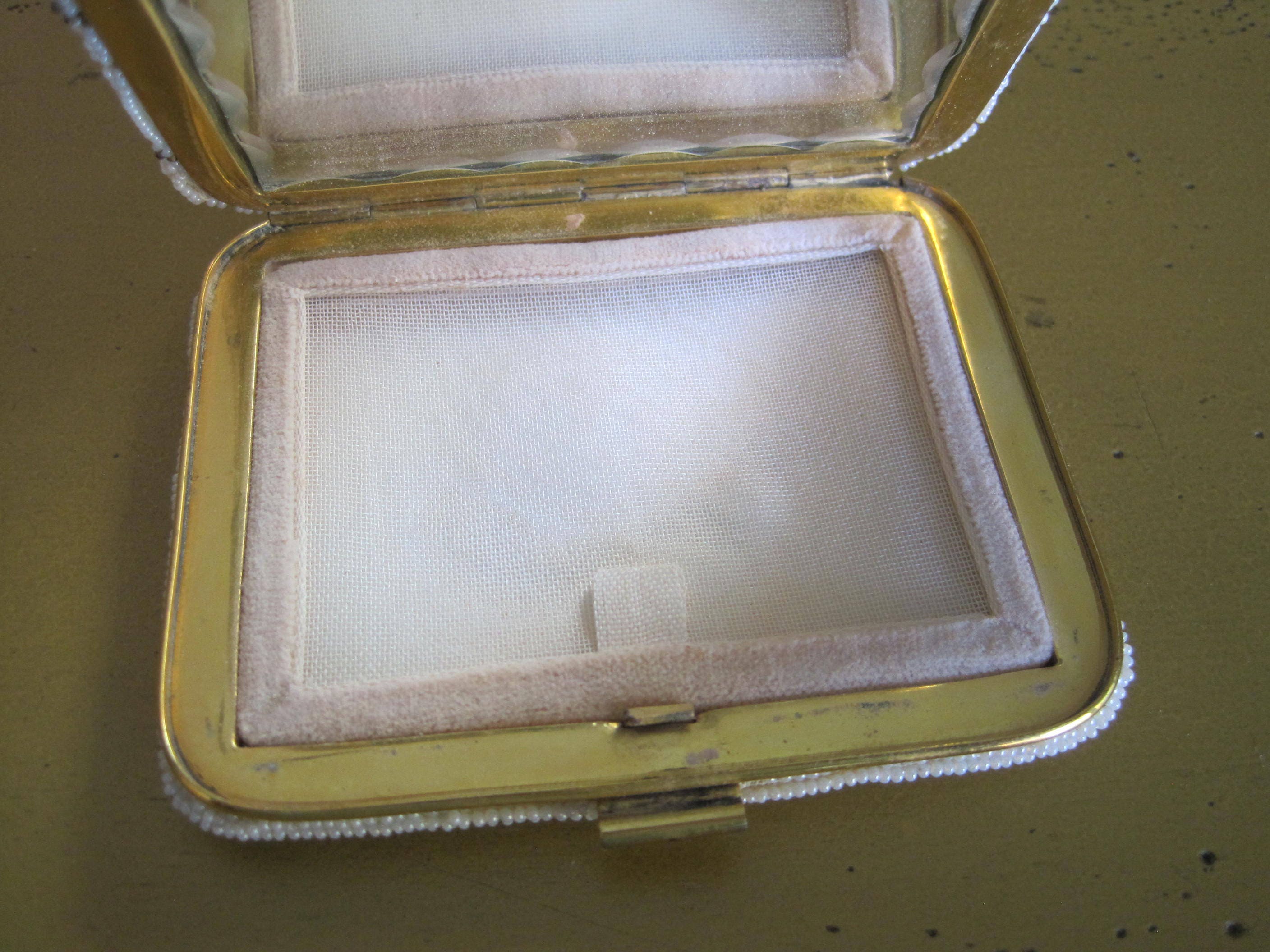 Vintage Micro Beaded Compact - Etsy