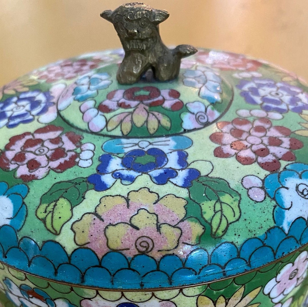 Vintage Cloisonne Box - Etsy