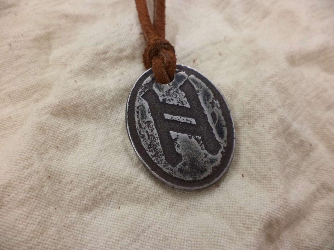 Primitive Etched Aluminum Hagal Rune - Etsy