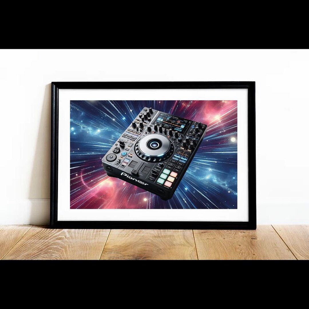 CDJ in Space Art Print – Music Lover's Wall Art, A4, A3, A2 – Perfect ...