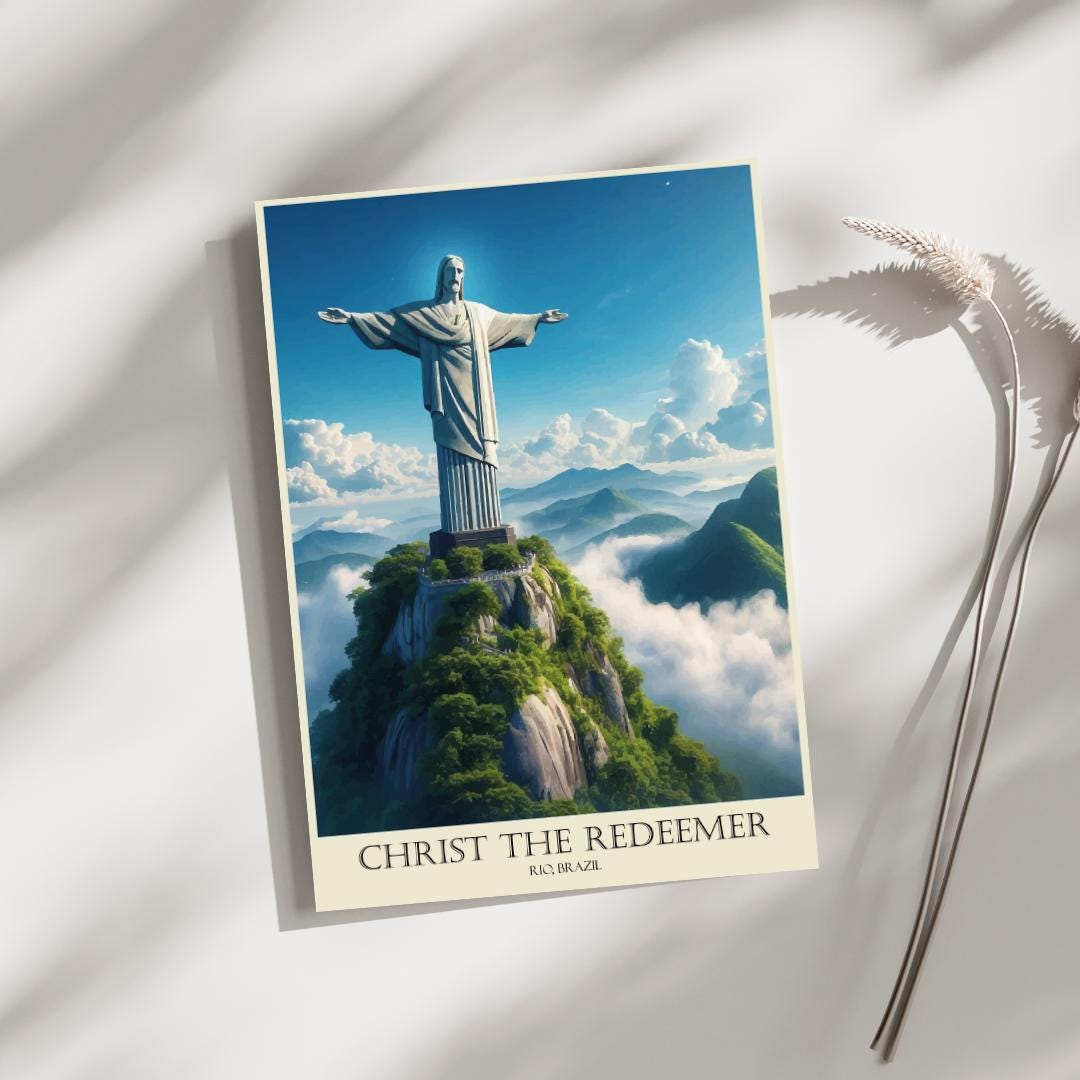 Christ the Redeemer, Graceful Heights, Poster, Print, Art, Home Décor ...