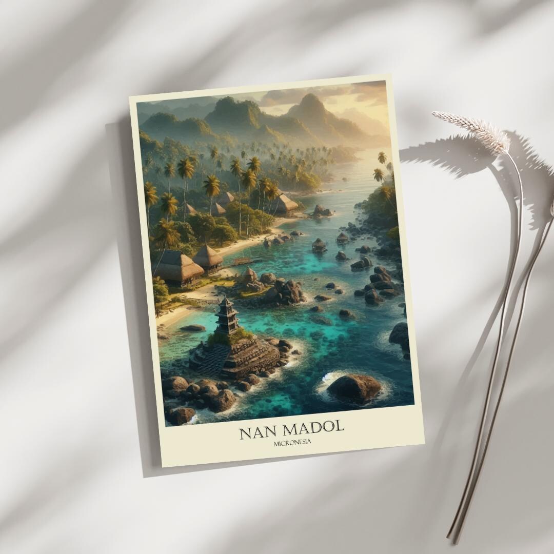 Nan Madol, Micronesia, Skyline, Travel, Poster, Print, Art, Home Décor ...