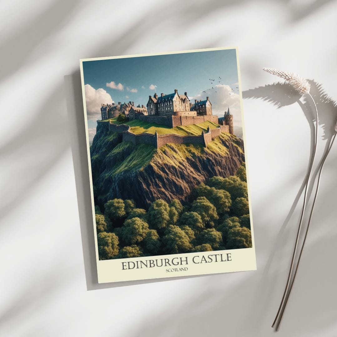 Edinburgh Castle, Scotland, Travel, Poster, Print, Art, Home Décor ...