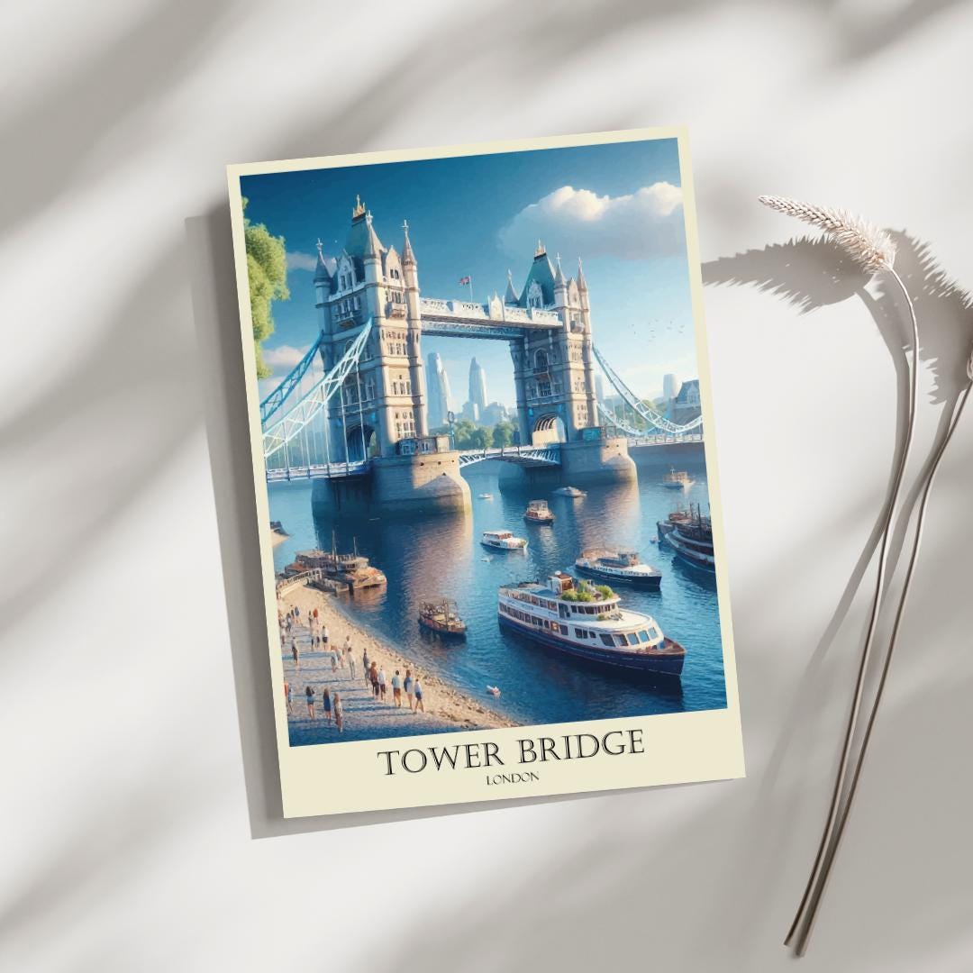 Tower Bridge, Bridge of Heritage, Poster, Print, Art, Home Décor, Wall ...