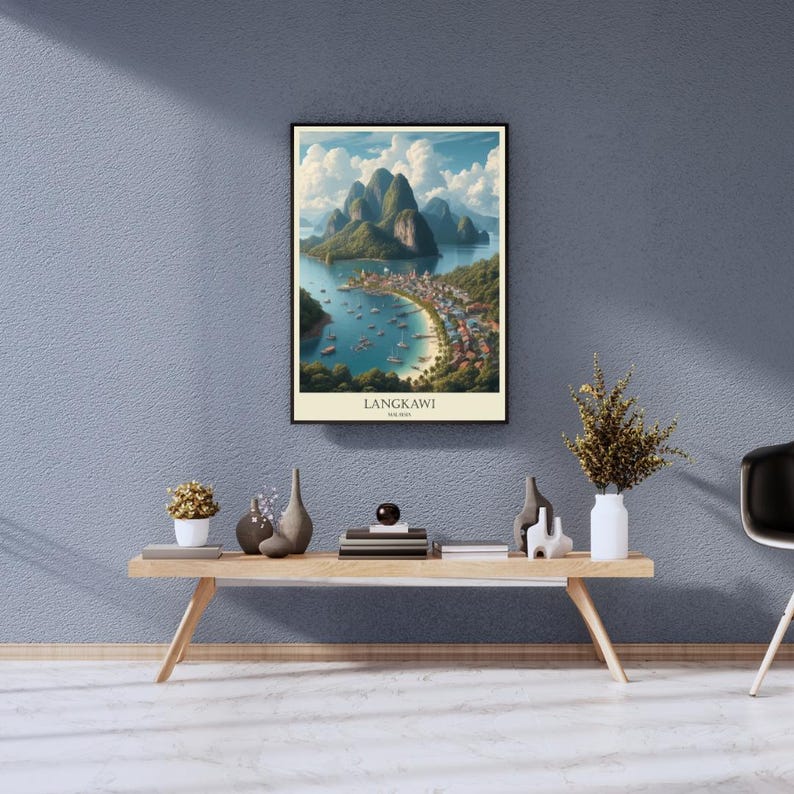 Langkawi, Malaysia, Skyline, Travel, Poster, Print, Art, Home Décor ...