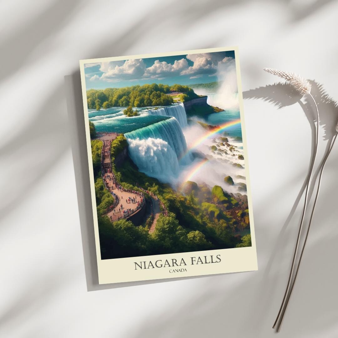 Niagara Falls, Canada, Travel, Poster, Print, Art, Home Décor, Wall-art ...