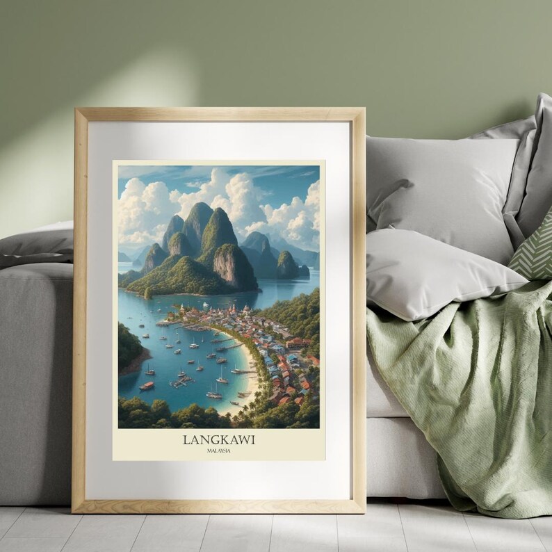 Langkawi, Malaysia, Skyline, Travel, Poster, Print, Art, Home Décor ...
