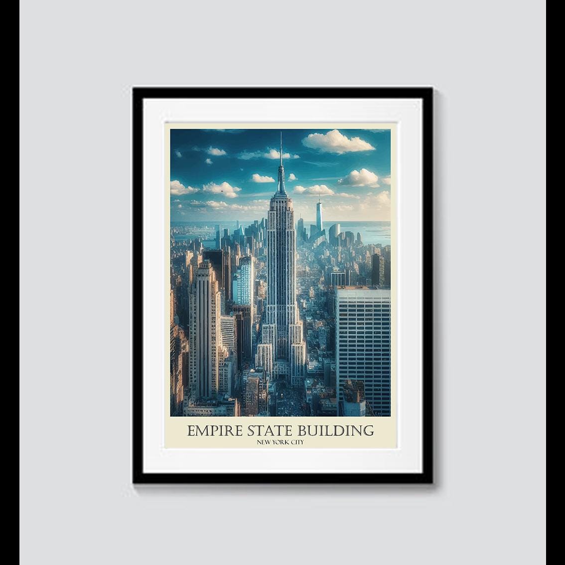 Empire State Building, New York City, Poster, Print, Art, Home Décor ...