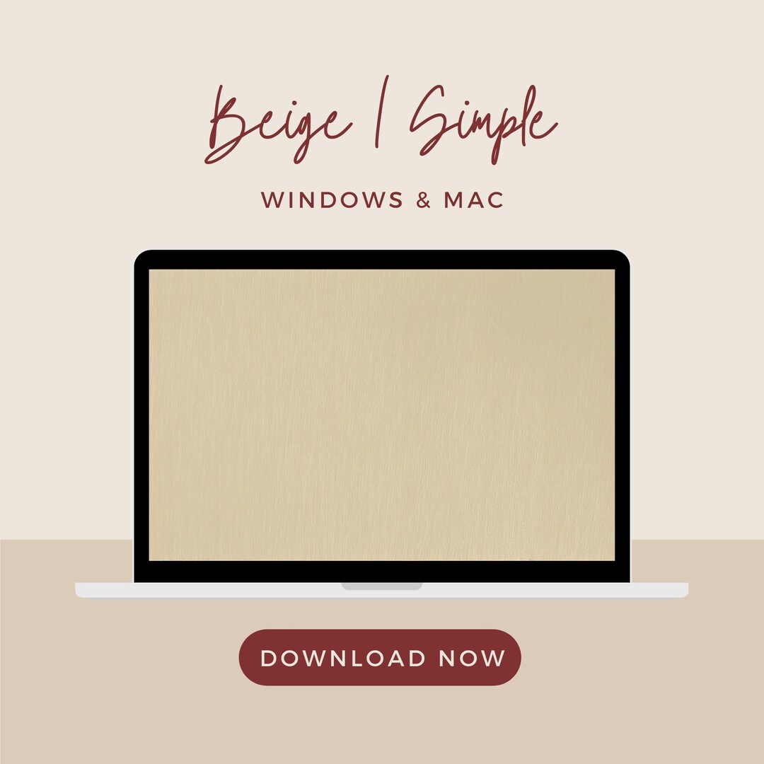 Simple Beige Wallpaper Computer Background Laptop Light Brown Wallpaper ...