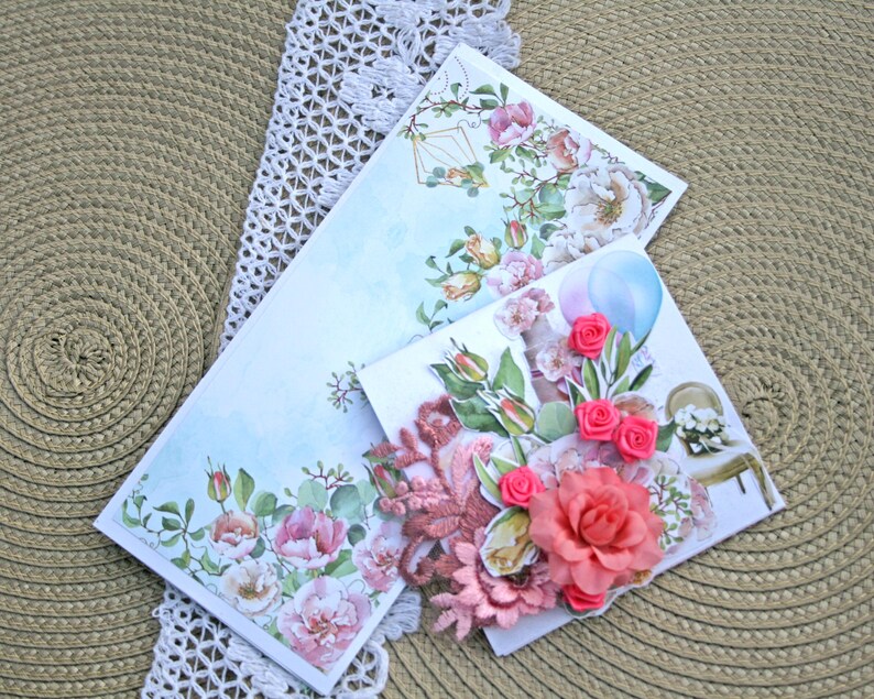 Handmade 3D Pink Rose Card for Special Occasions | Birthday ...