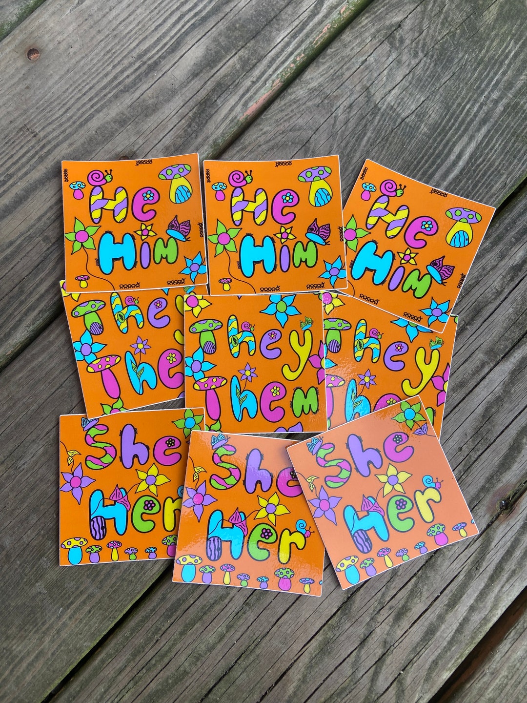 3 Pronoun Sticker Pack! - Etsy