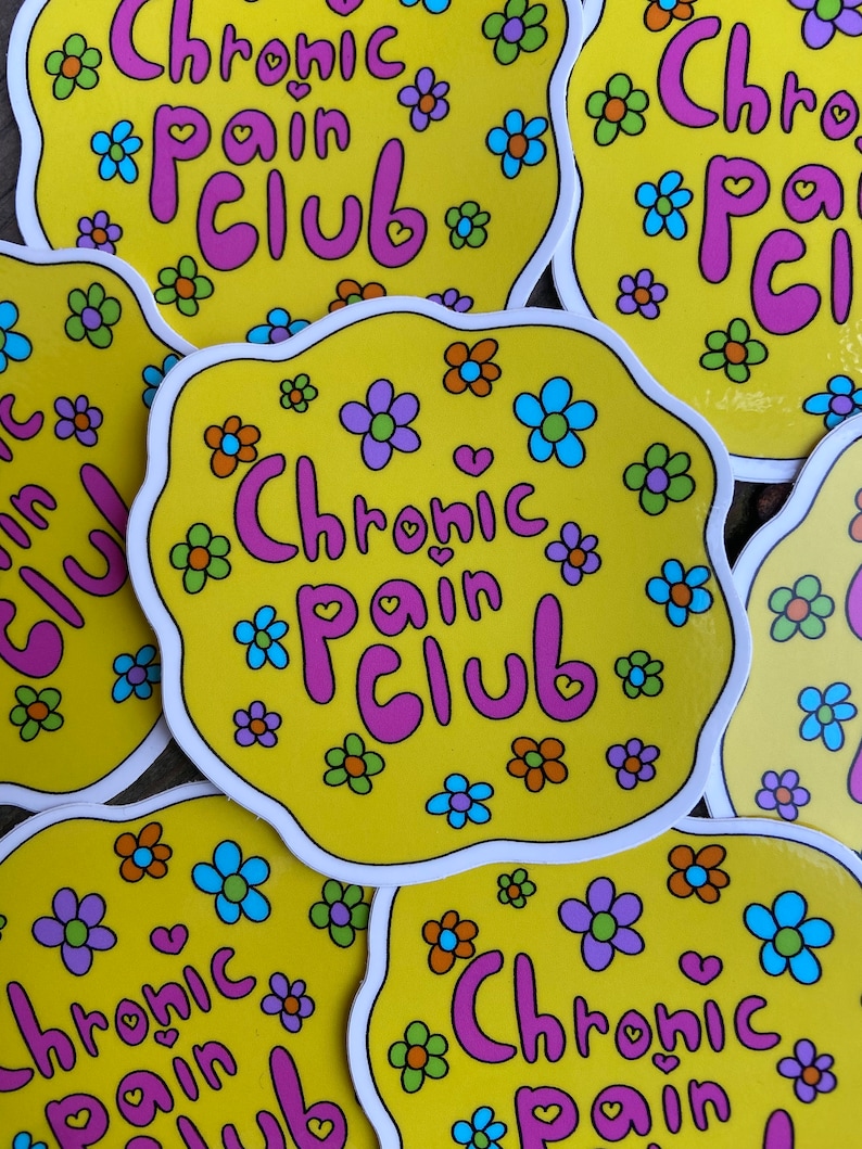 Chronic Pain Club Sticker - Etsy
