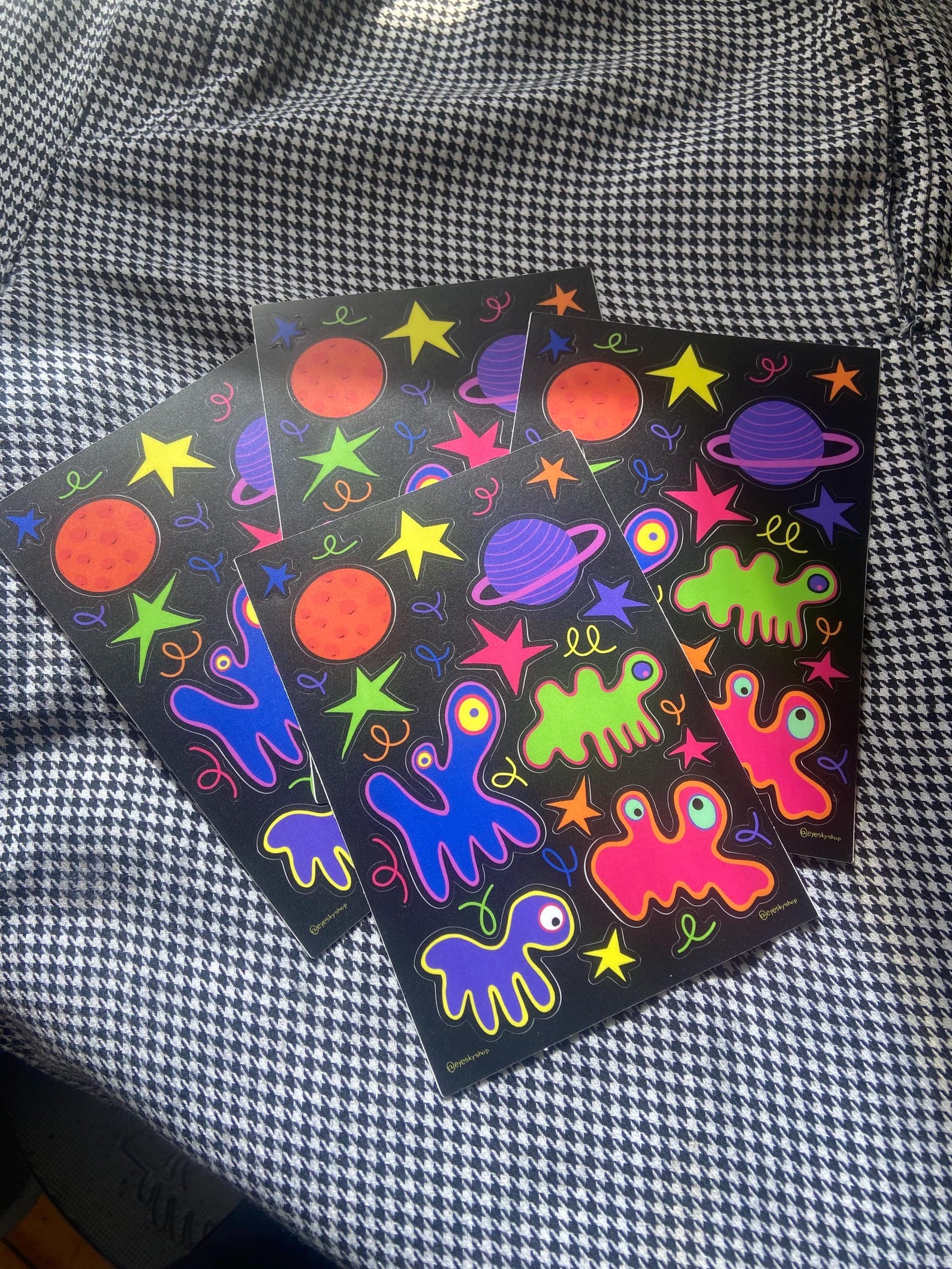Space Blob Sticker Sheet! - Etsy