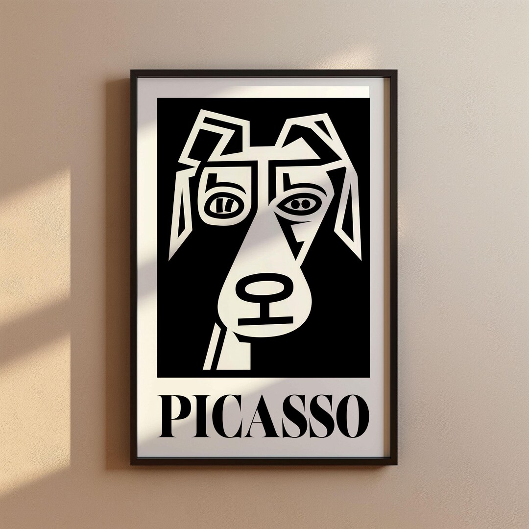 Picasso Dog - Cubism Dog in the Style of Pablo Picasso Artwork ...