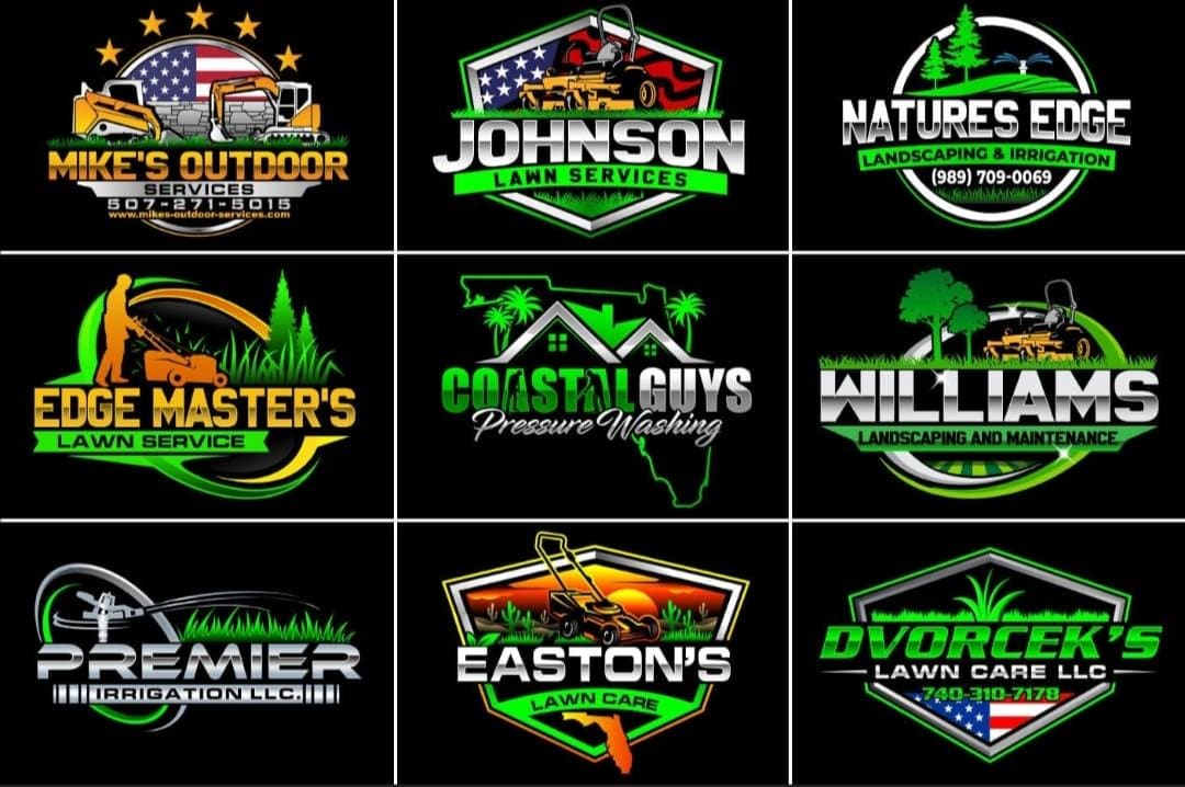 Custom Lawn Care Logo Design: Professional Landscaping Logo (24 Hour ...