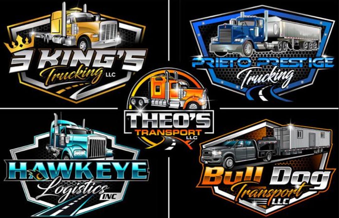 Professional Trucking Logo Design: Custom Business Branding - Etsy