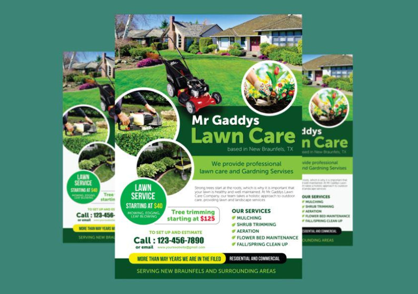 Custom Lawn Care Banner Design - Etsy