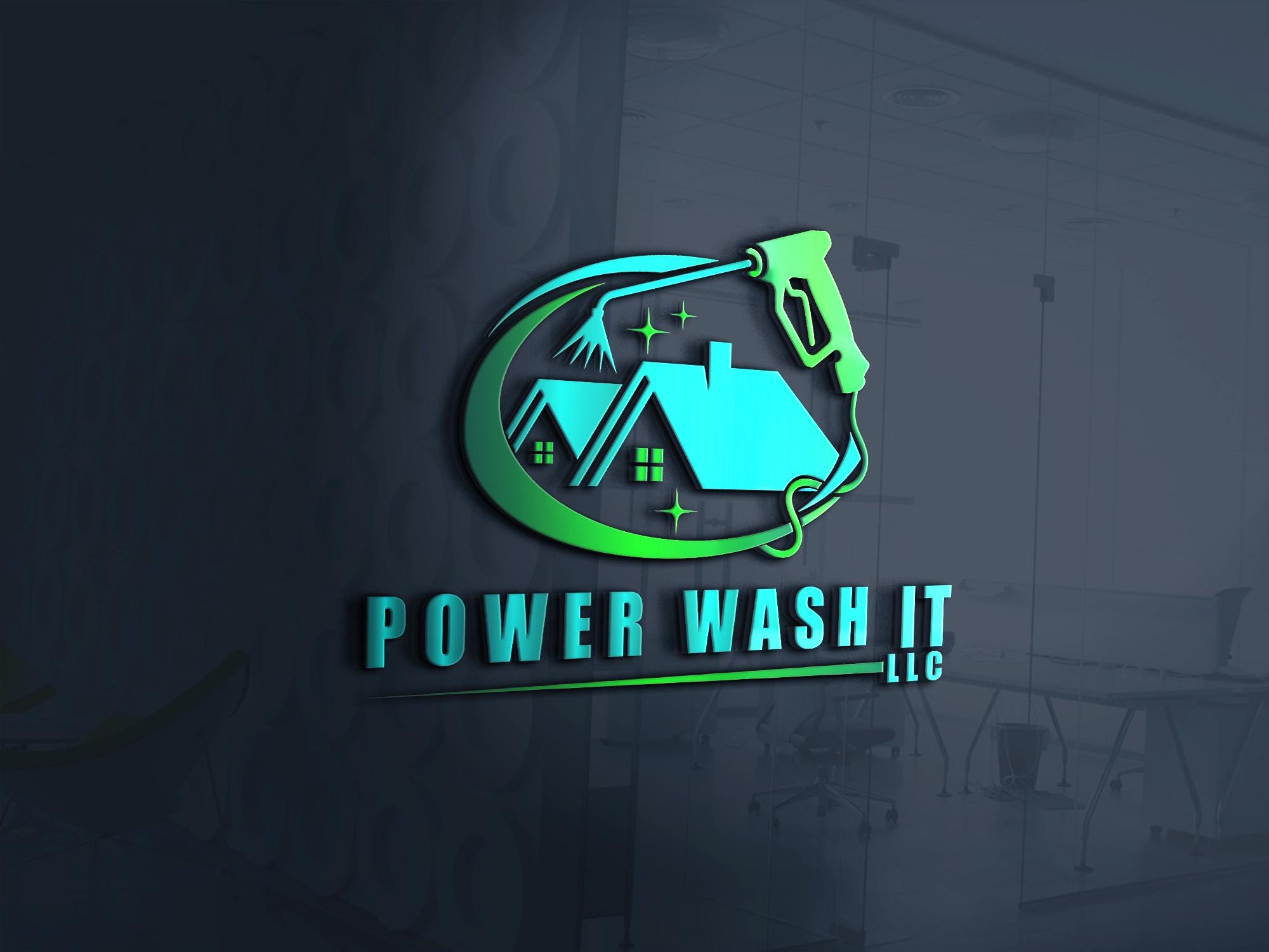 Custom Pressure Washing Logo Design: Professional Cleaning Logo - Etsy