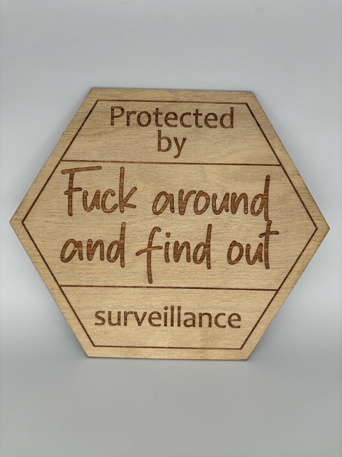 FAFO Surveillance Sign Wood Laser Engraved - Etsy