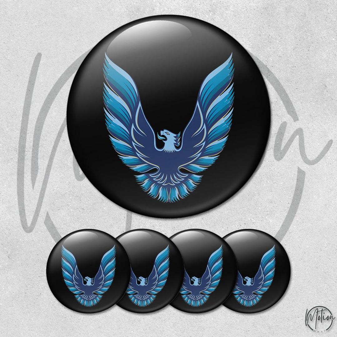 Pontiac Emblem Decals | 3D Raised Resin Stickers, Car Wheel Badges (set ...