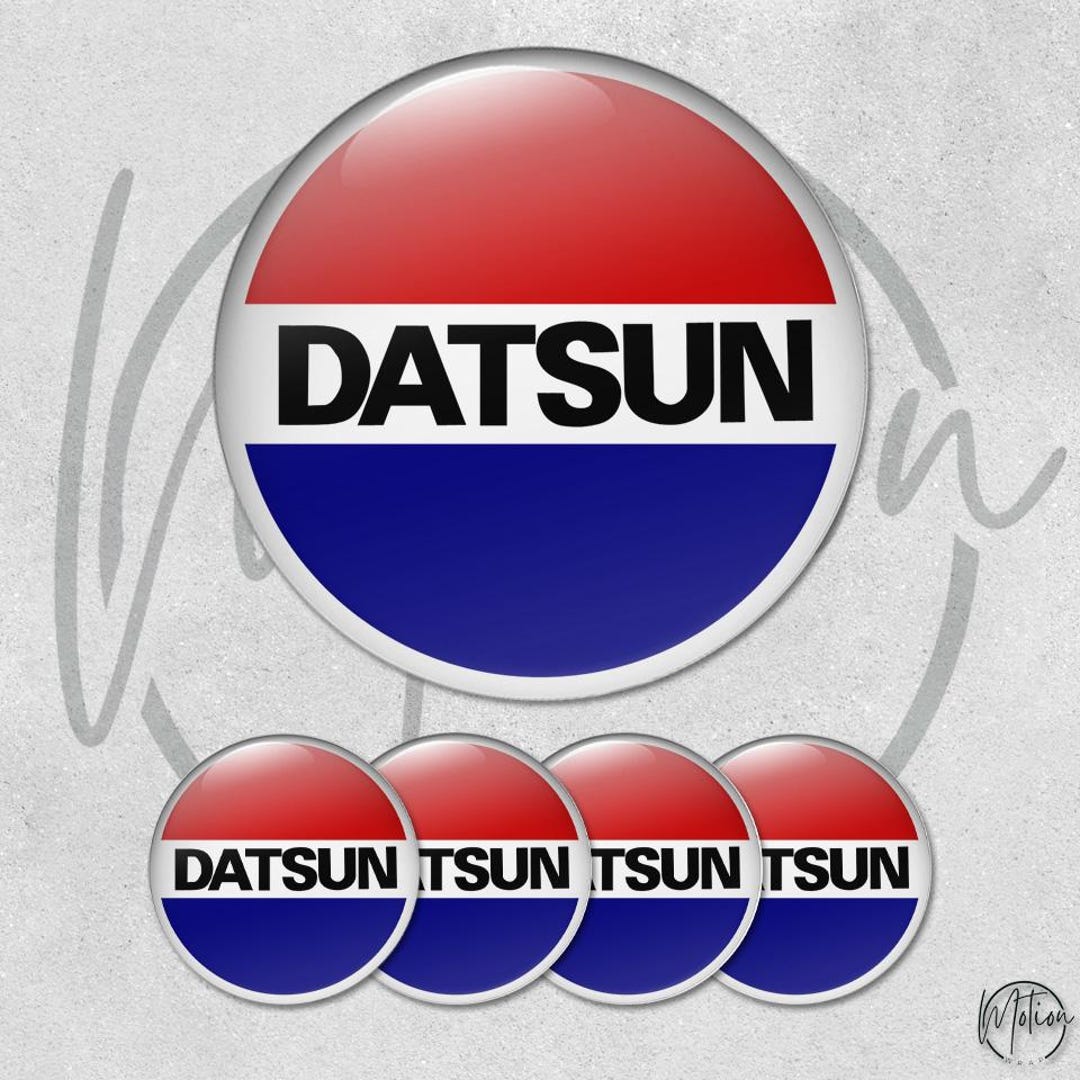 Datsun Emblem Decals | Set of 4 Premium 3D Raised Resin Stickers ...
