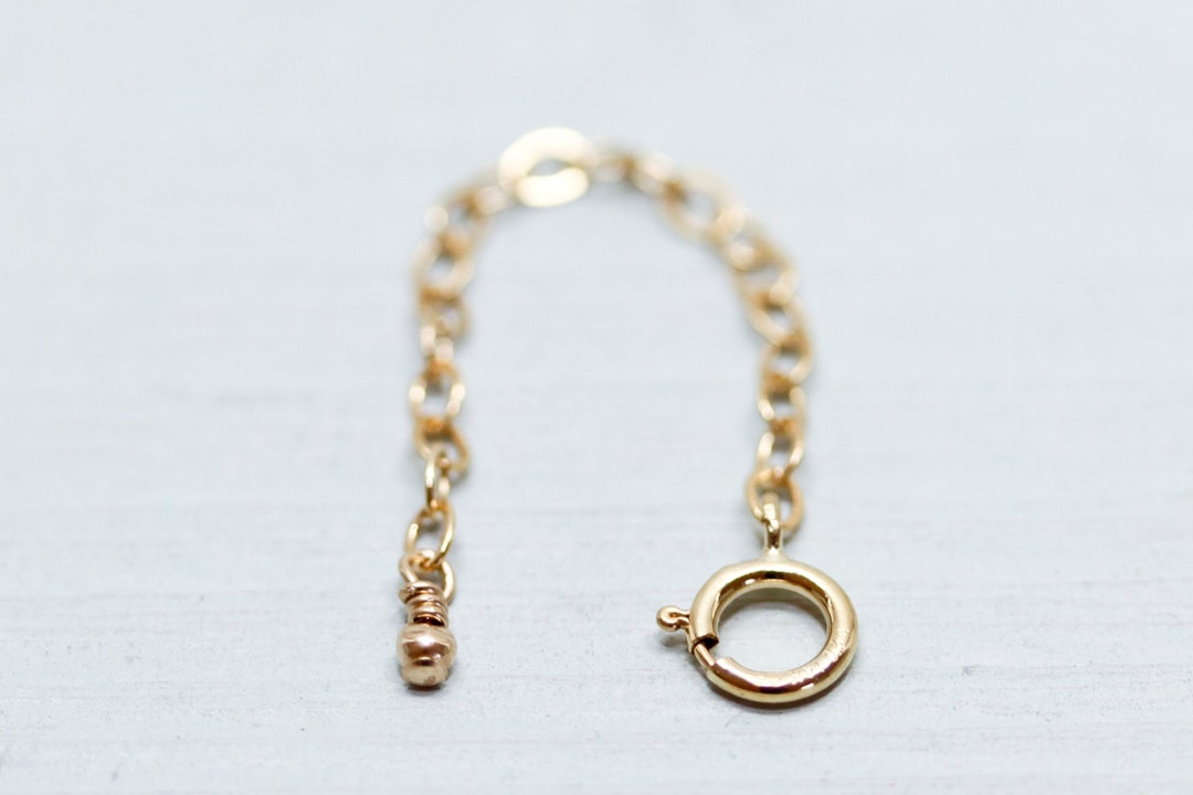 Gold Chain Extender - Necklace Extender - Gold Necklace Extender - 14k ...
