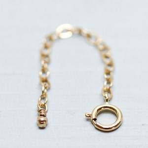 Gold Chain Extender - Necklace Extender - Gold Necklace Extender - 14k ...